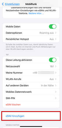 FAQ | Mobilfunk-Geräte eSIM tauschen